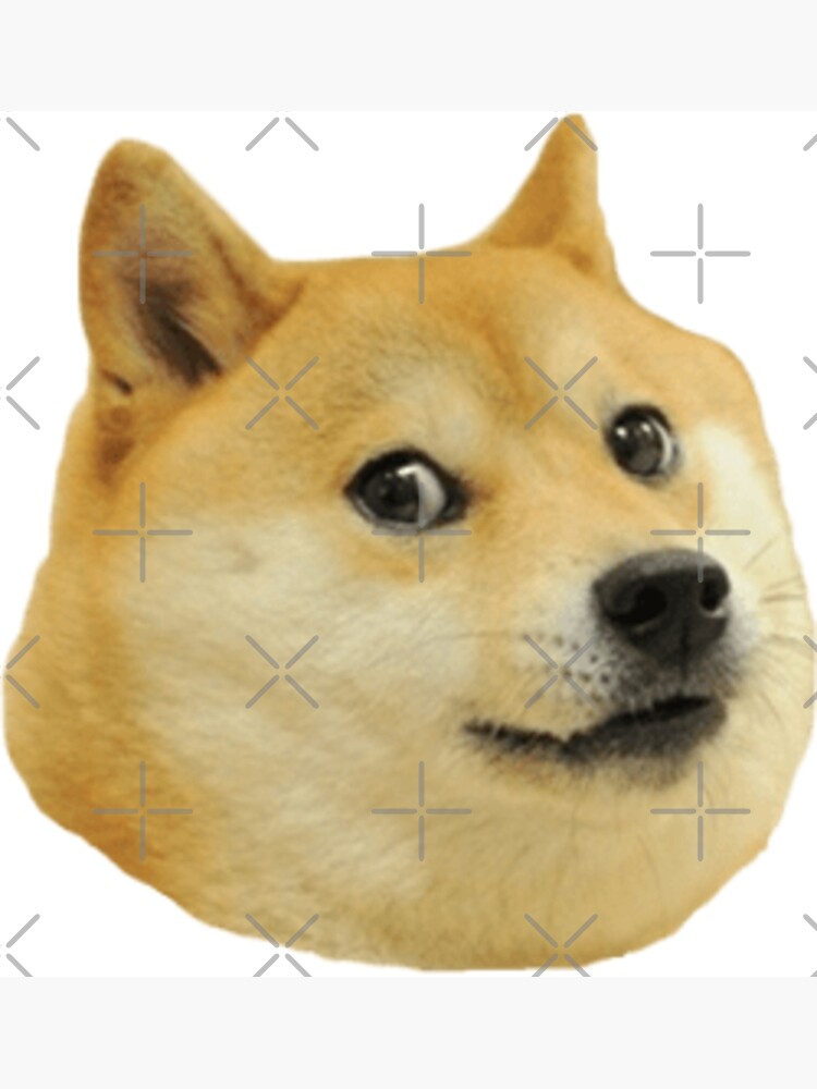 "Doge Head meme" Poster for Sale by jamcaYT | Redbubble