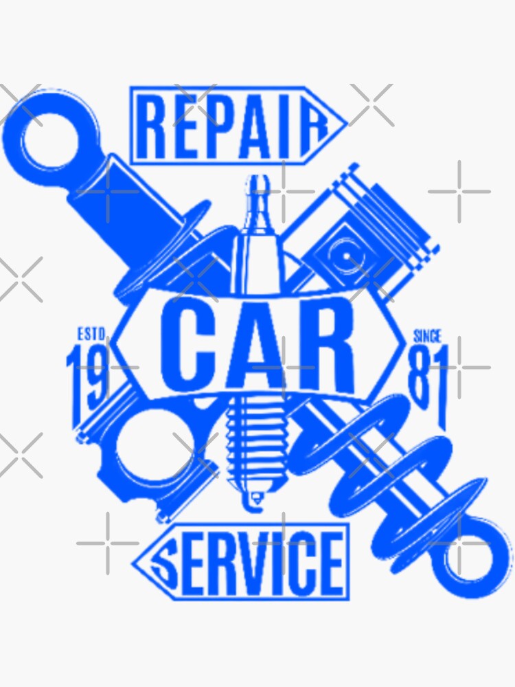 "Bluey Mechanics" Sticker for Sale by Vlaki | Redbubble