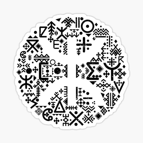 "Patterns of Kabyle Amazigh pottery" Sticker for Sale by Eldjama ...