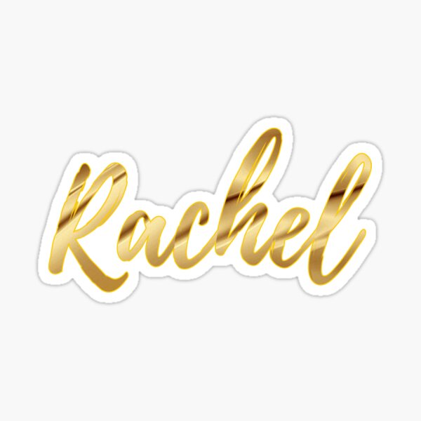 "Rachel Name Personal " Sticker for Sale by MOKAdesign | Redbubble