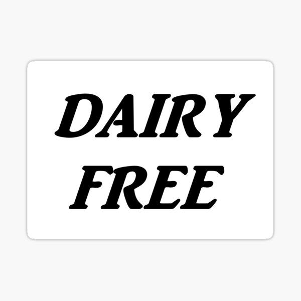 "DAIRY FREE NOT MEGA MILK!" Sticker for Sale by Milk Drinker | Redbubble