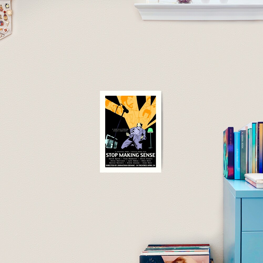 "JeanVendors - Jordan Neves "Stop Making Sense" poster" Art Print for ...