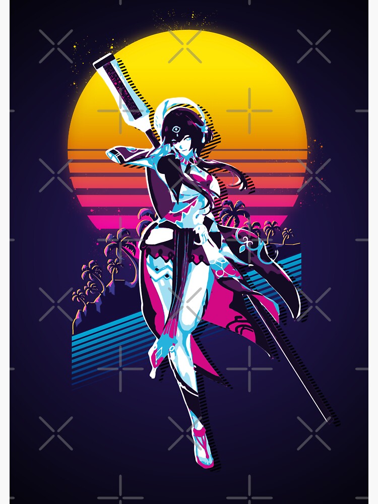 "Genshin Impact - Candace *80s retro*" Sticker for Sale by MyRetroArt ...