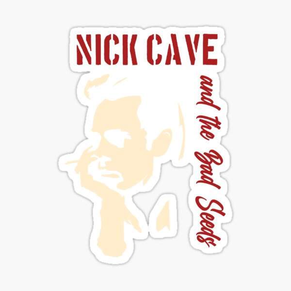 "SHOCKSTAR NICK CAVE" Sticker for Sale by Tyleraeiu13 | Redbubble