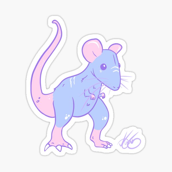 "Rat-Rex " Sticker for Sale by Spoopzilla | Redbubble