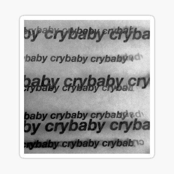 "crybaby" Sticker for Sale by tickdesigns | Redbubble