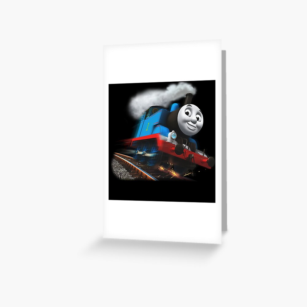 "Thomas Smiley Face" Greeting Card for Sale by lazzy-artist | Redbubble