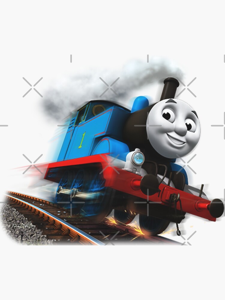 "Thomas Smiley Face" Sticker for Sale by lazzy-artist | Redbubble