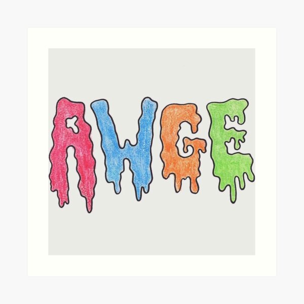 "AWGE" Art Print for Sale by sebway2go | Redbubble