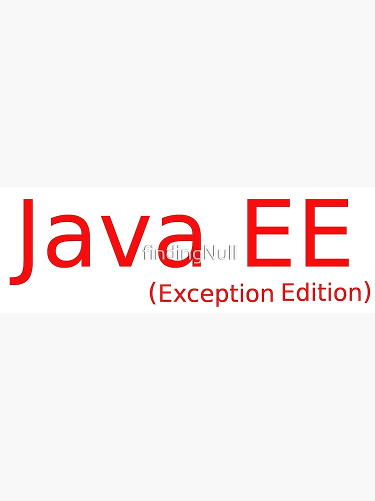 "Java EE" Poster by findingNull | Redbubble