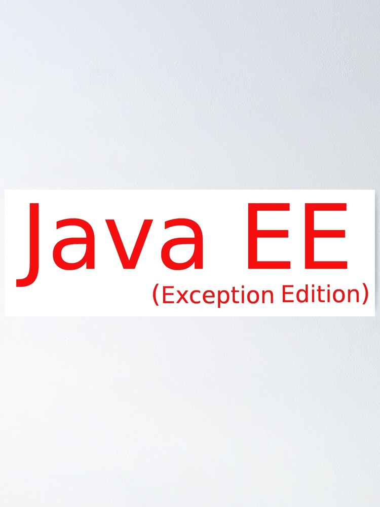 "Java EE" Poster by findingNull | Redbubble