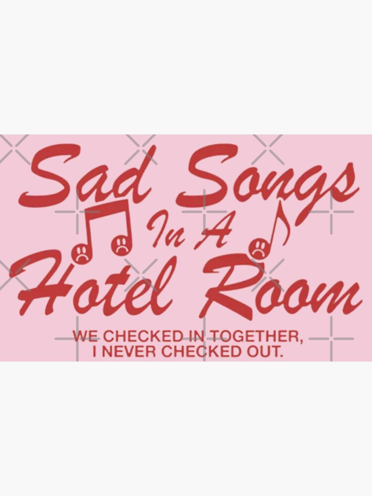 joshua bassett sad songs in a hotel room Premium Matte Vertical Poster ...