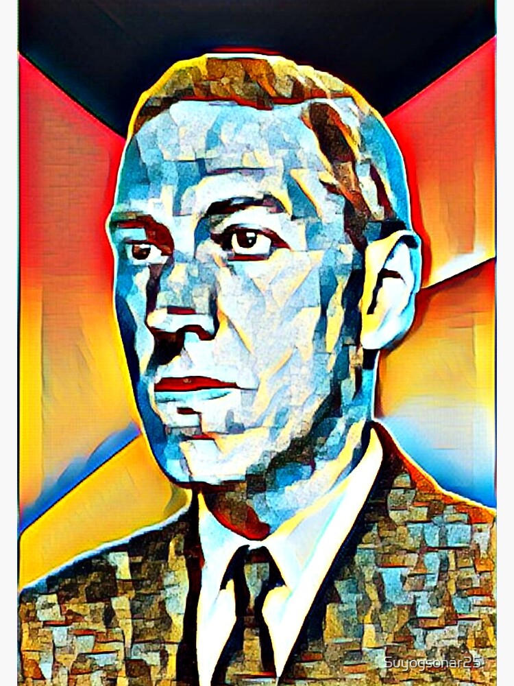 HP Lovecraft Artwork | HP Lovecraft Portrait | HP Lovecraft Wall Art ...