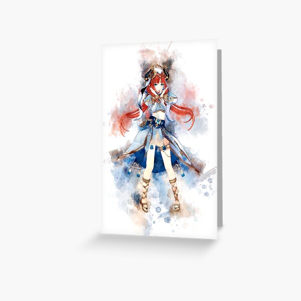 "Nilou - Genshin Impact (Watercolor)" Greeting Card for Sale by ...