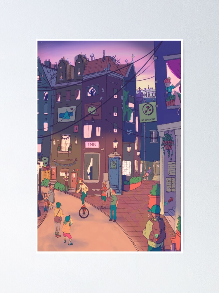 "Duncan busking downtown" Poster for Sale by TimSmithBuisset | Redbubble