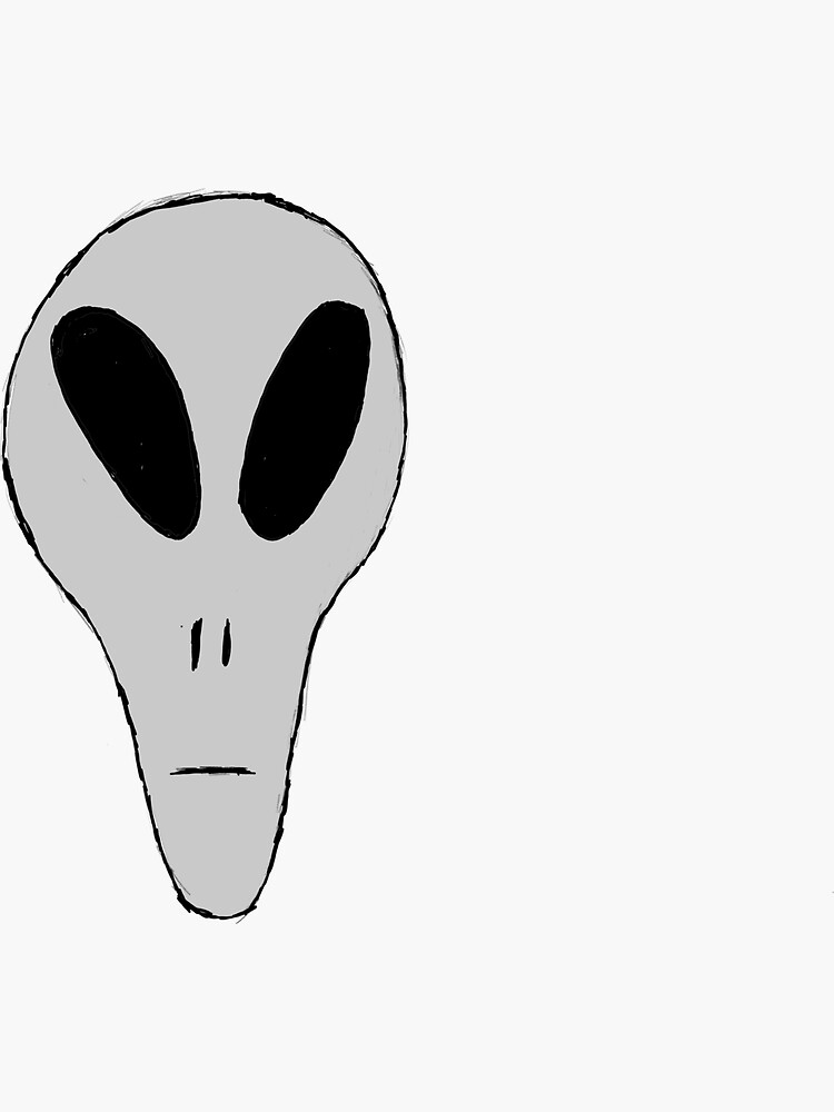"EllioT the alien" Sticker for Sale by RobbMcC | Redbubble