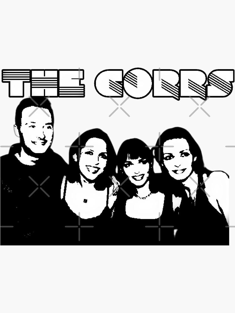 "The Corrs in black and white " Sticker for Sale by AissTee | Redbubble