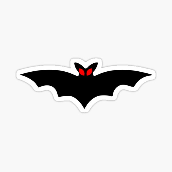 "Bat with red eyes" Sticker for Sale by GreenLilly | Redbubble