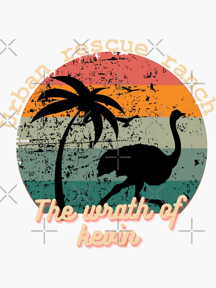 "urban rescue ranch the wrath of kevin sunset beach " Sticker for Sale ...