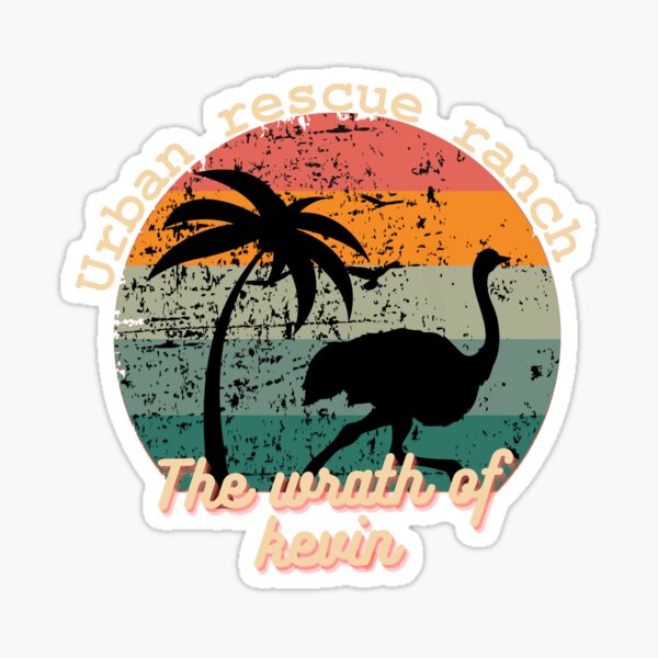"urban rescue ranch the wrath of kevin sunset beach " Sticker for Sale ...
