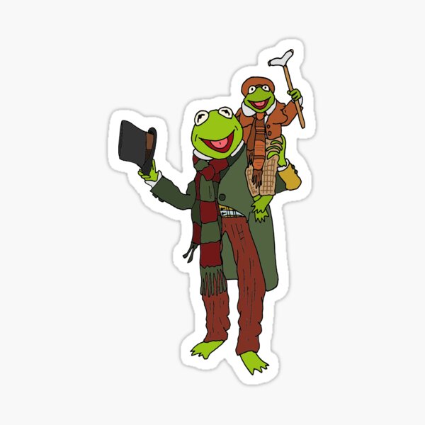 "A Muppet Christmas Carol - Bob and Tiny Tim" Sticker for Sale by JenM ...