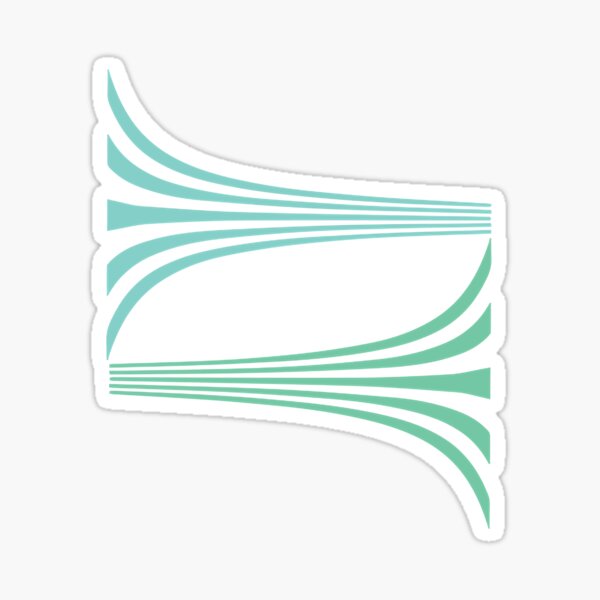 "Jade Warp Premium" Sticker for Sale by Millenaria | Redbubble