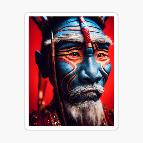 "Old Man Shaman King Priest – Portrait Of An Old Shaman Psychedelic ...