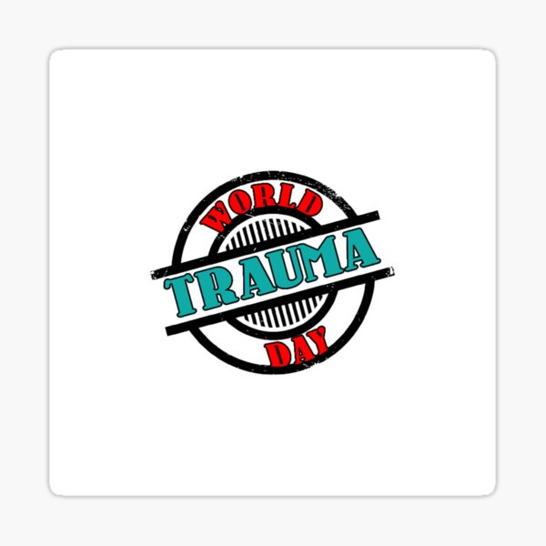 "World trauma day" Sticker for Sale by vaske-bros | Redbubble