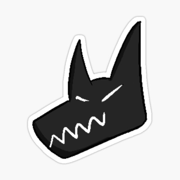 "Black Dog" Sticker for Sale by furyartstory | Redbubble