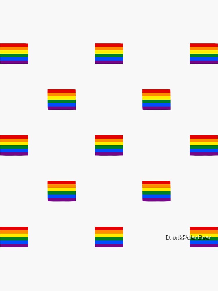 "Tiny Pride Flags" Sticker for Sale by DrunkPolarBear | Redbubble