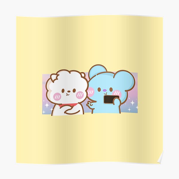 "Cute BTS - BT21 characters RJ and Koya for Namjin or Namjoon and Jin ...