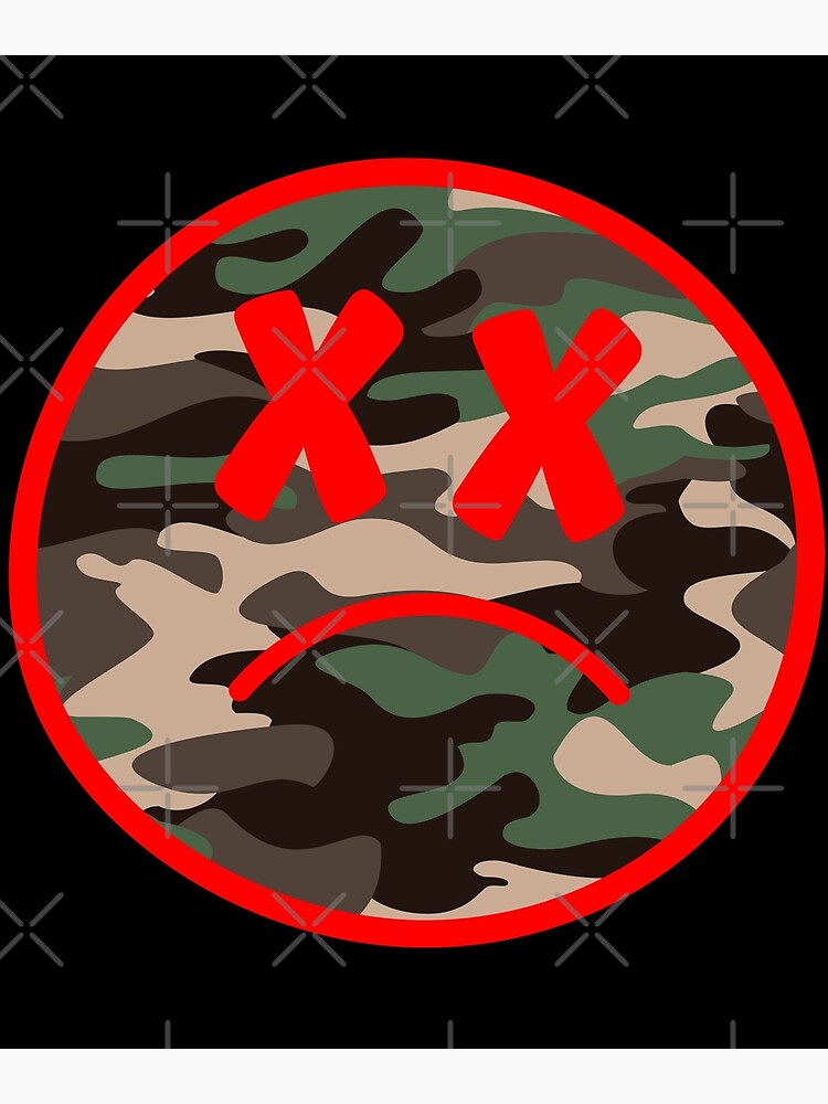 "Smile picture military camouflage sad emoticon" Poster for Sale by Rev ...