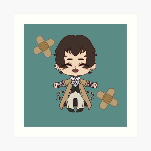 "Mini Dazai Osamu - Bungou Stray dogs" Art Print for Sale by SkunkyArt ...
