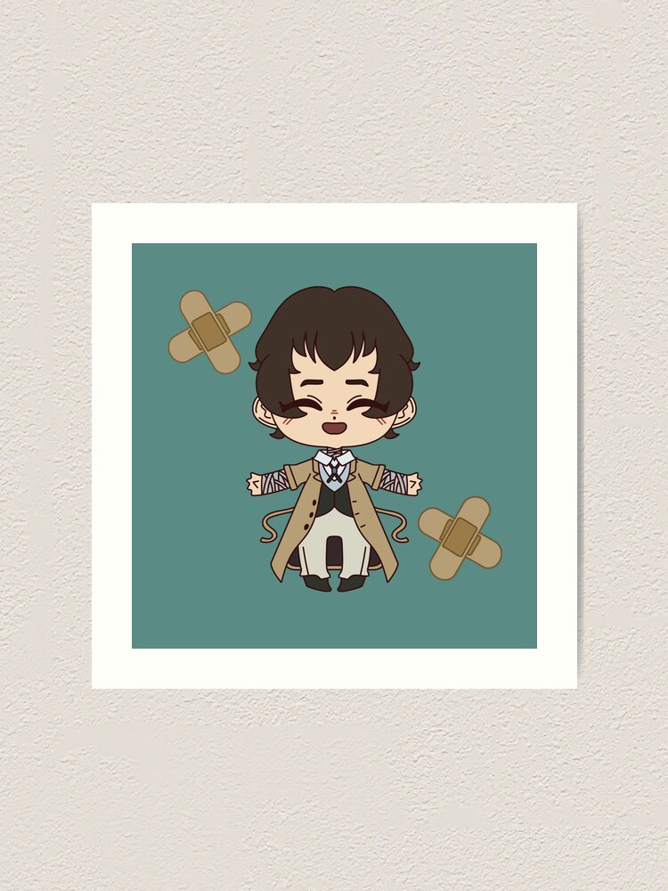 "Mini Dazai Osamu - Bungou Stray dogs" Art Print for Sale by SkunkyArt ...