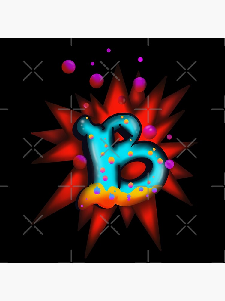 "PoshGIT, Bubble B, Bubbles, Alphabet, Letter B, Spikes, Red, Colourful ...