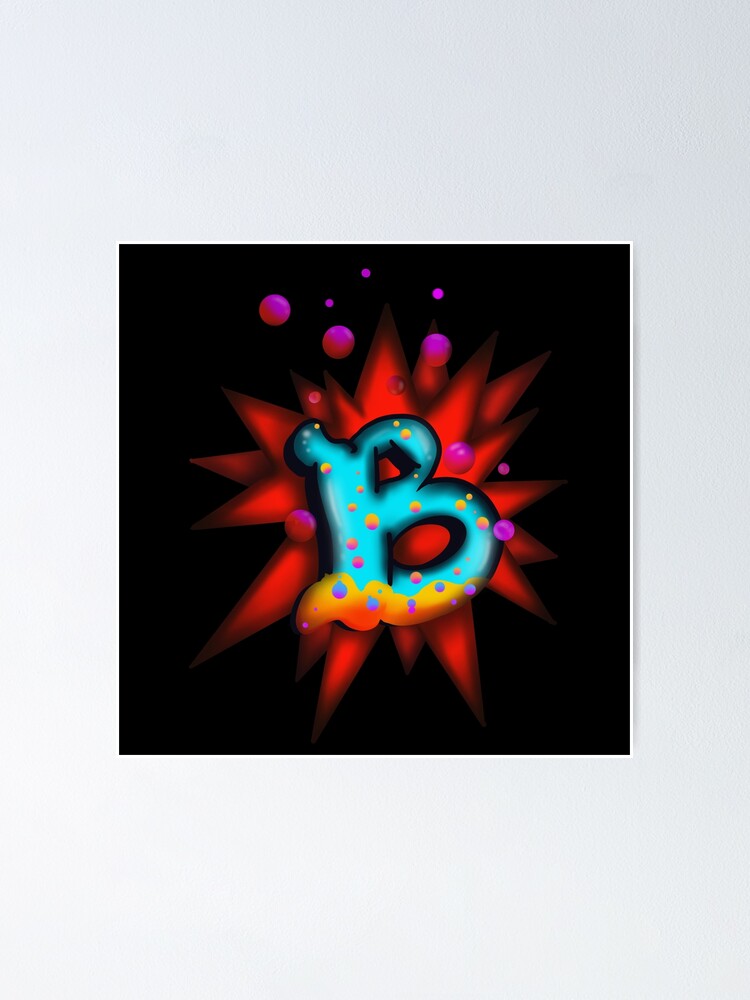 "PoshGIT, Bubble B, Bubbles, Alphabet, Letter B, Spikes, Red, Colourful ...