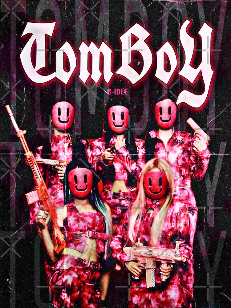 "Gidle tomboy" Sticker for Sale by BLACKT1 | Redbubble