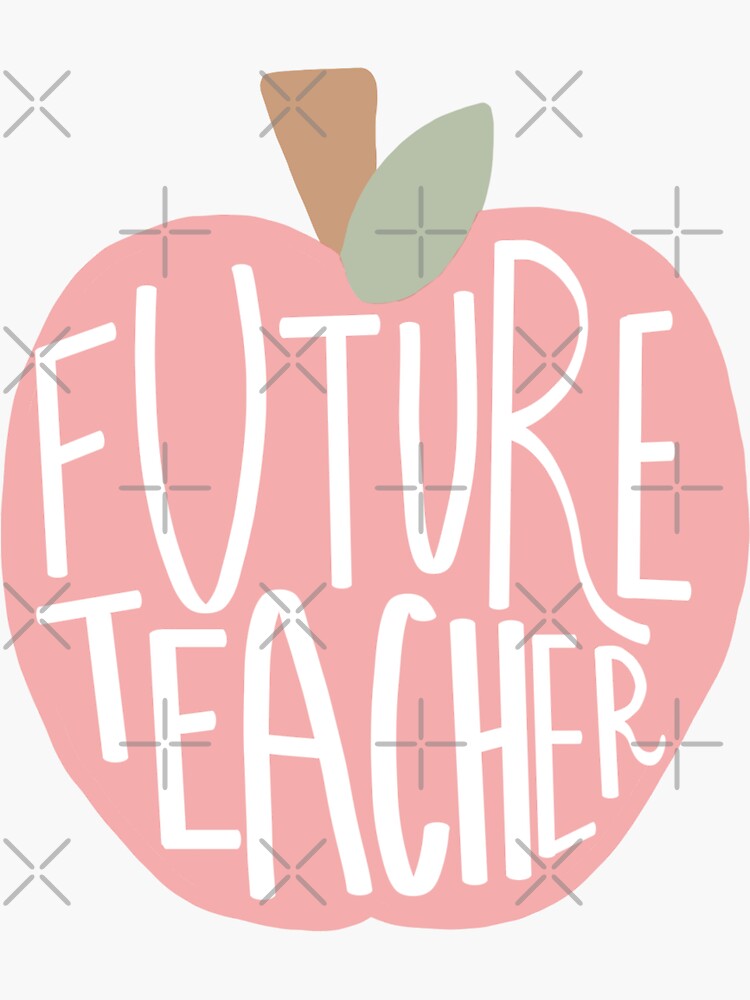 "Future teacher Apple sticker" Sticker for Sale by BrigetteMarold ...