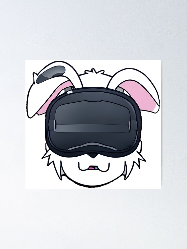 "Metaverse Rabbit in VR" Poster for Sale by Digital-Davinci | Redbubble