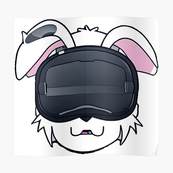 "Metaverse Rabbit in VR" Poster for Sale by Digital-Davinci | Redbubble