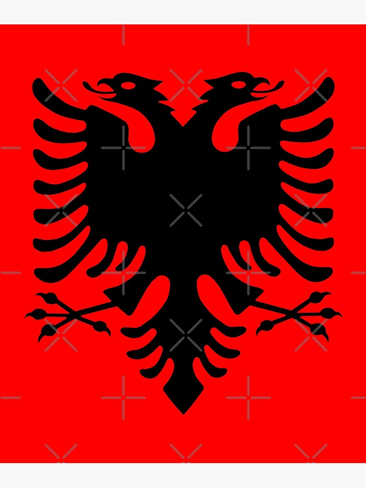 "Albanians flag eagle" Poster for Sale by MoreFaces | Redbubble