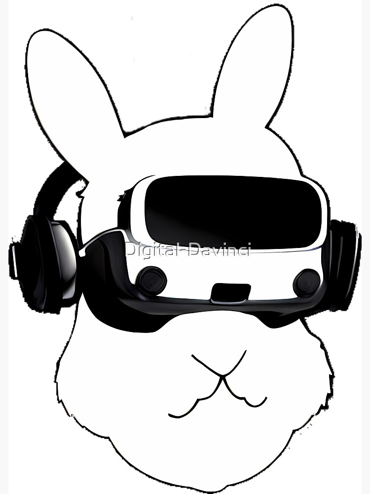 "Cool VR Rabbit" Poster for Sale by Digital-Davinci | Redbubble