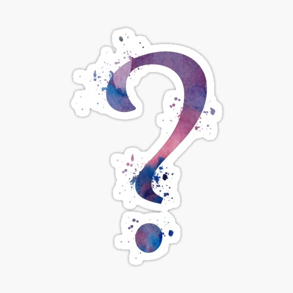 "Question mark" Sticker for Sale by TheJollyMarten | Redbubble