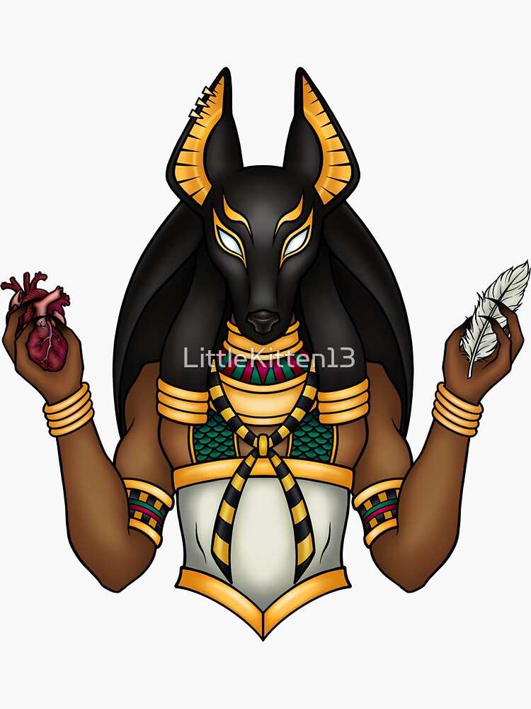 "Anubis" Sticker for Sale by LittleKitten13 | Redbubble