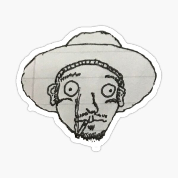 "Jim" Sticker for Sale by mitchelrushing | Redbubble