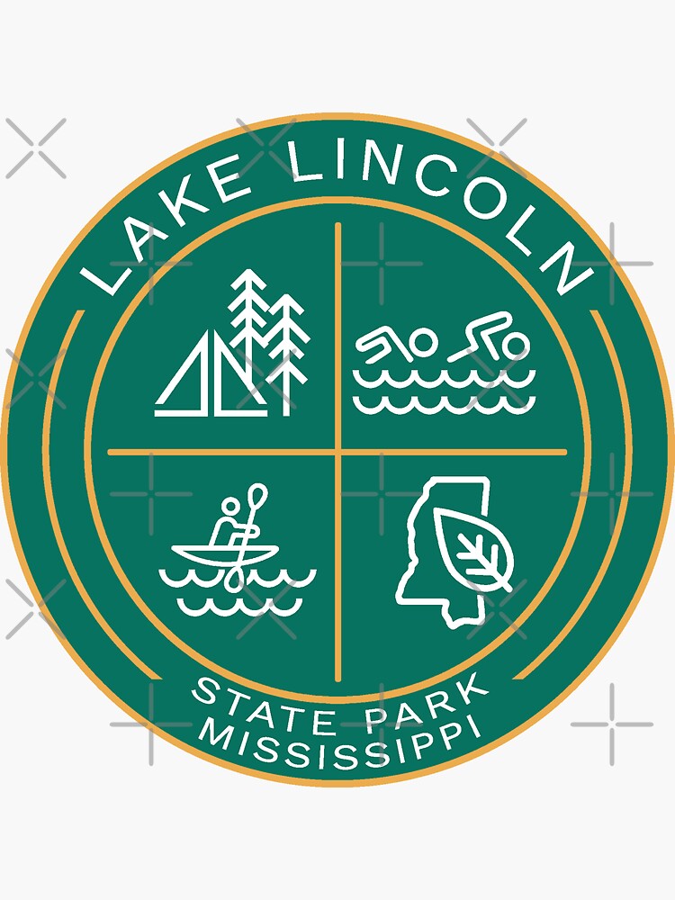 "Lake Lincoln State Park Heraldic Logo" Sticker for Sale by VanyaKar ...