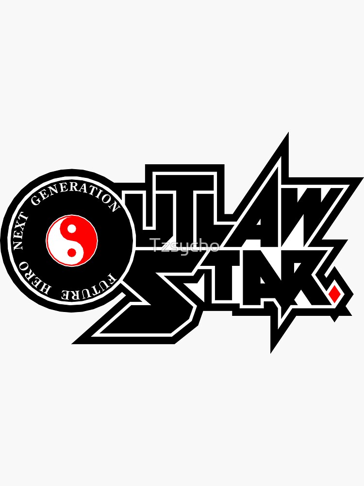 "Outlaw Star color reverse. " Sticker for Sale by Tzsycho | Redbubble