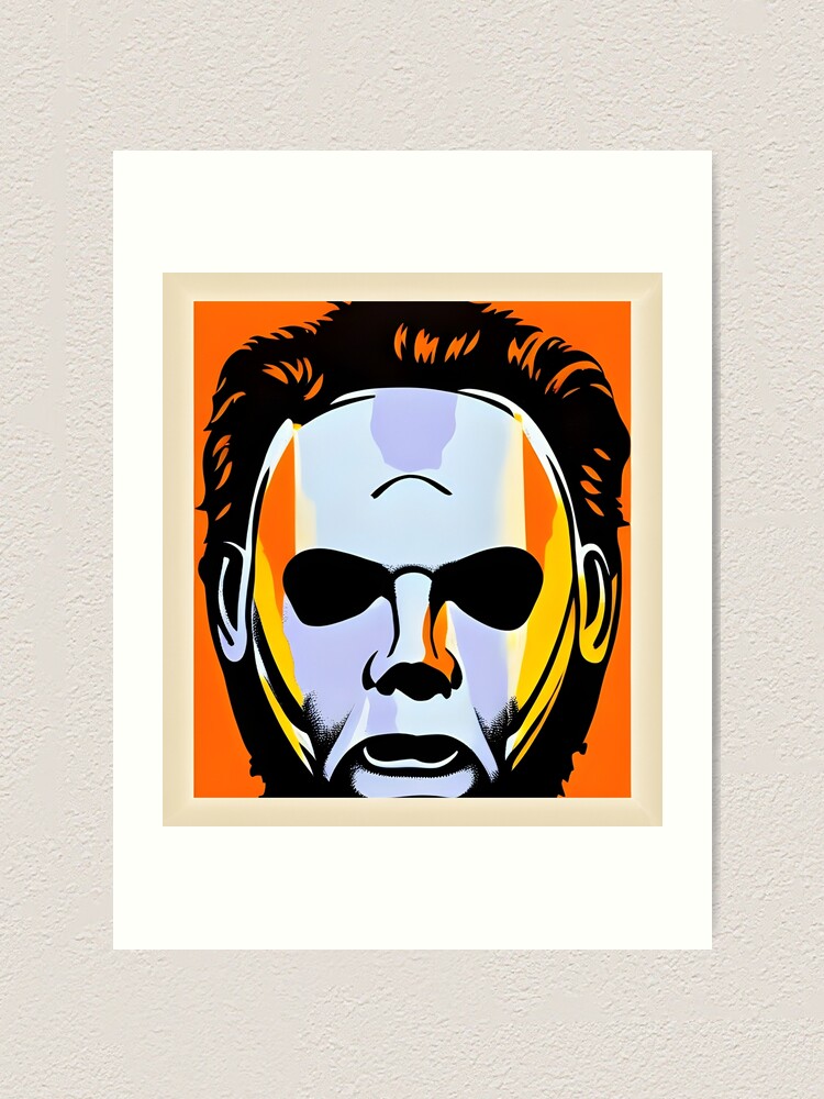 "Halloween Serial Killer Spooky Mask Murderer Pop Art" Art Print for ...