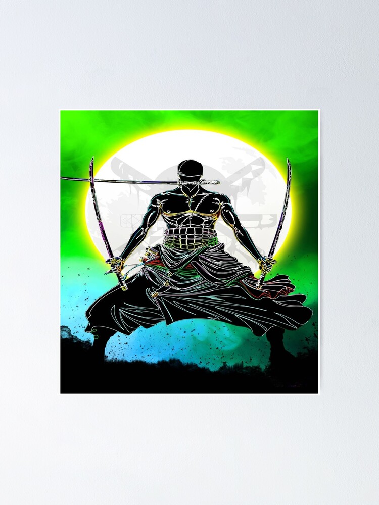 "One Piece Roronoa Zoro" Poster for Sale by Dotsonart | Redbubble