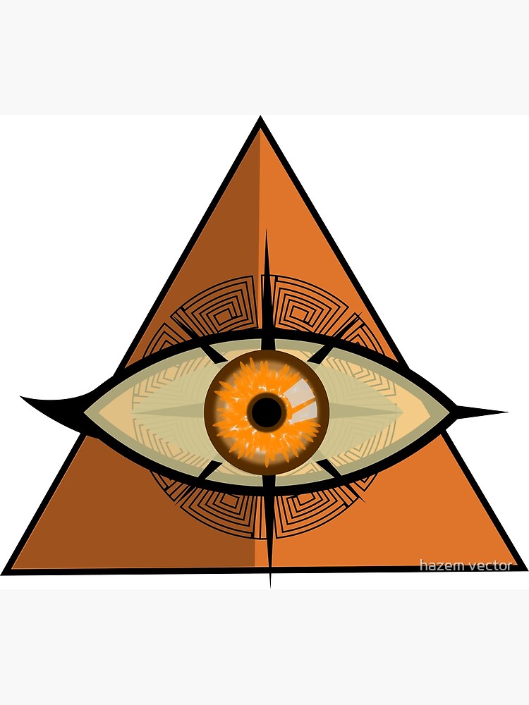 "Red sand pyramid with Eye of Horus in Egypt " Poster for Sale by ...